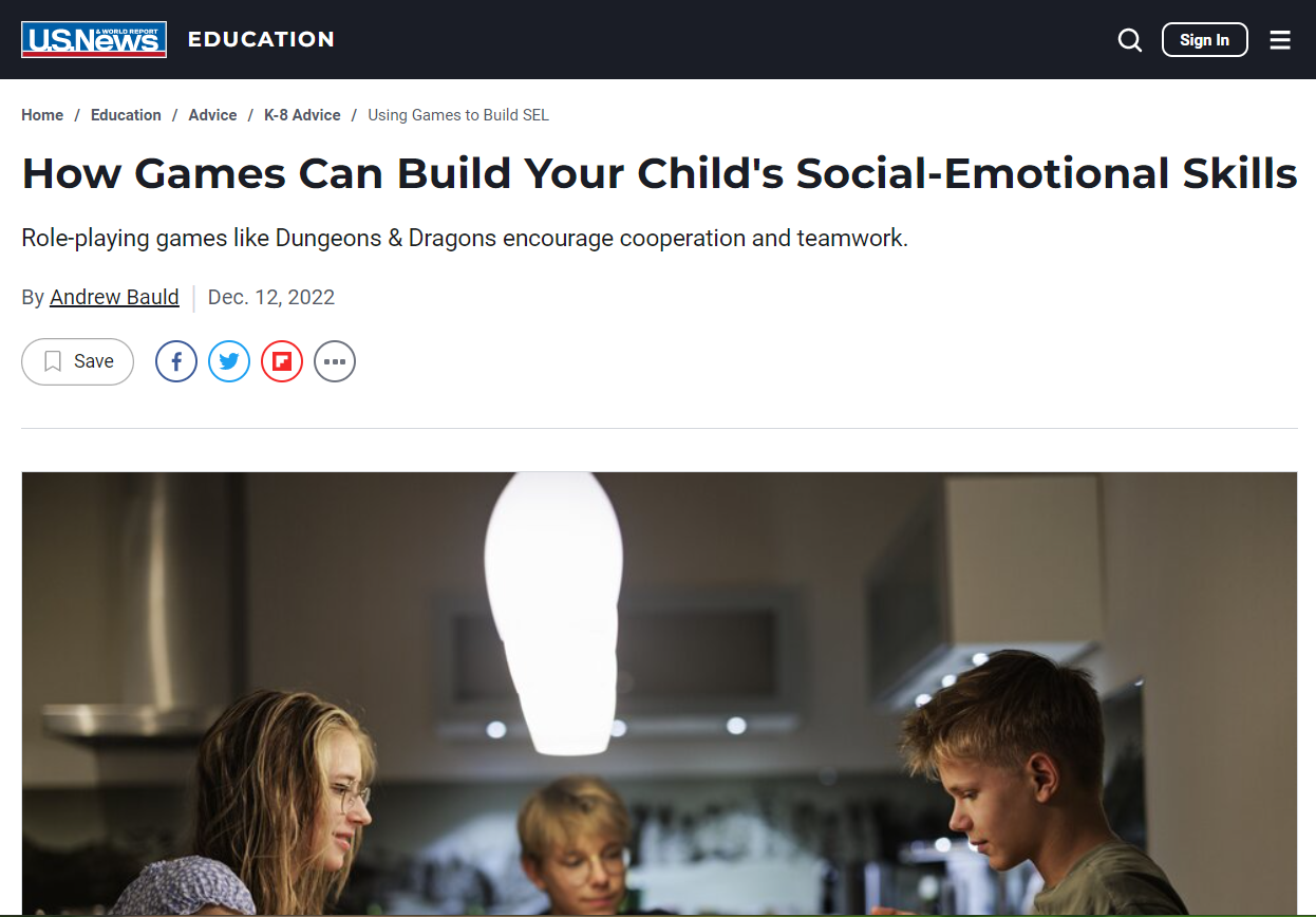Games Build Social-Emotional Skills - Game to Grow